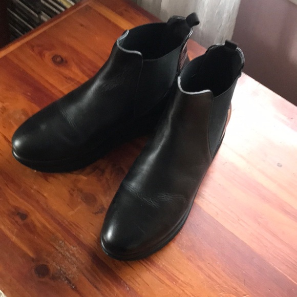 Saydo | Shoes | Saydo Black Leather Patent Ankle Booties | Poshmark